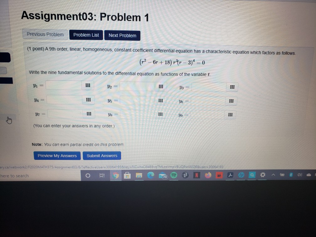 Solved Assignment03 Problem 1 Previous Problem Problem List 5831