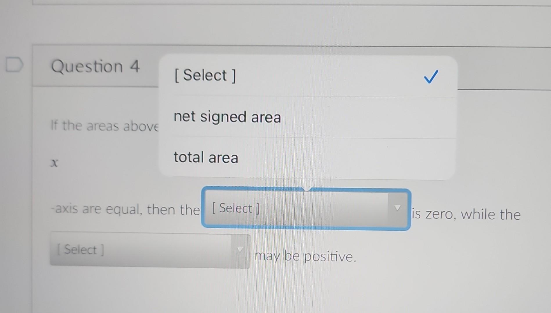 Solved For net signed area, the regions where the function | Chegg.com