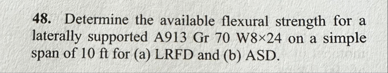 Solved Determine the available flexural strength for a | Chegg.com