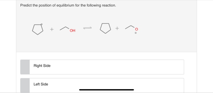 Solved Predict the position of equilibrium for the following | Chegg.com