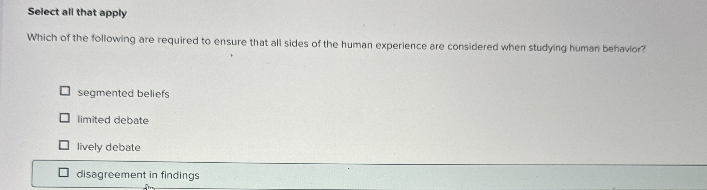 Solved Select all that applyWhich of the following are | Chegg.com