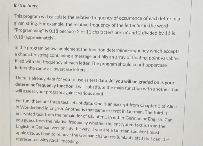 Solved Instructions: This program will calculate the | Chegg.com