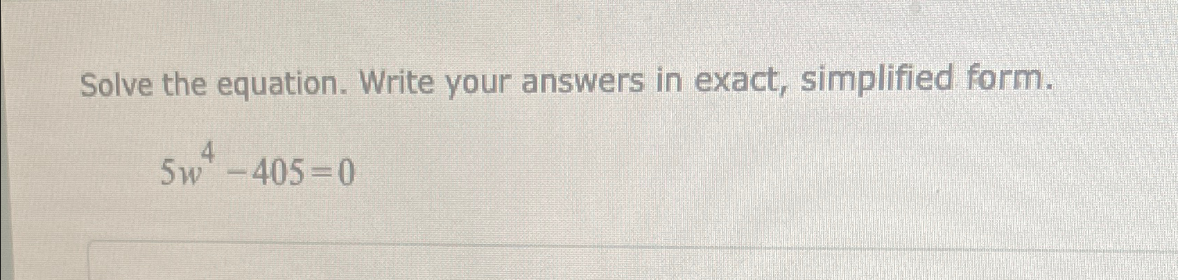 Solved Solve the equation. Write your answers in exact, | Chegg.com