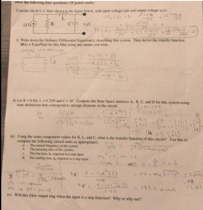 Solved swer the following four questions (25 points each): | Chegg.com