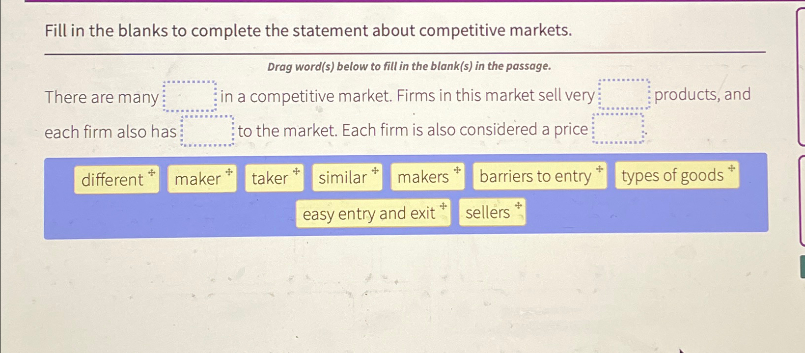 Solved Fill in the blanks to complete the statement about | Chegg.com