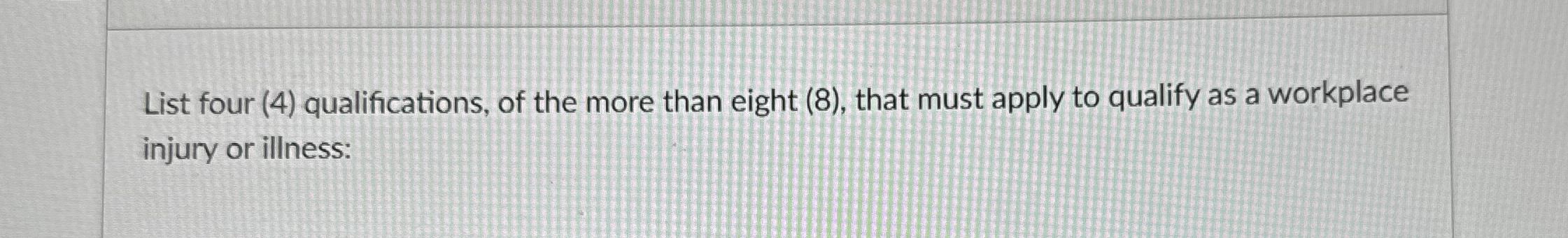 Solved List four (4) ﻿qualifications, of the more than eight | Chegg.com