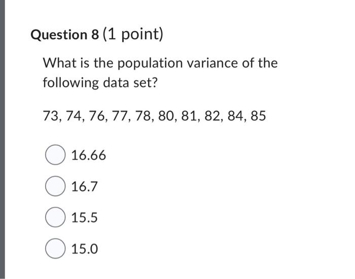 What is the population standard deviation of the | Chegg.com