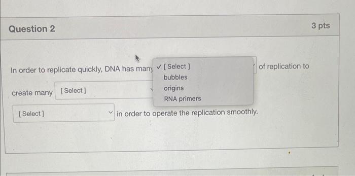 Solved In order to replicate quickly, DNA has manj of | Chegg.com