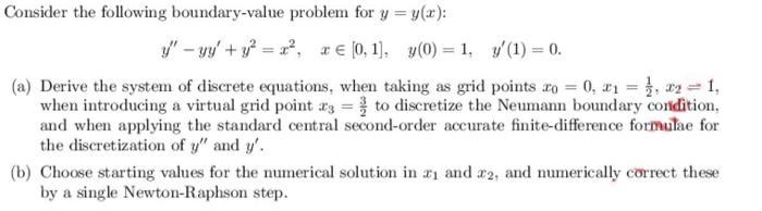 Solved Consider the following boundary-value problem for | Chegg.com