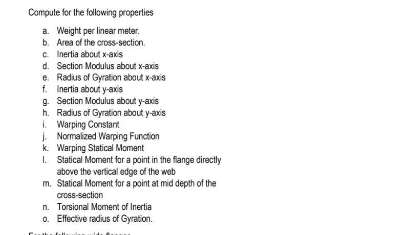 Solved Compute for the following properties a. Weight per | Chegg.com