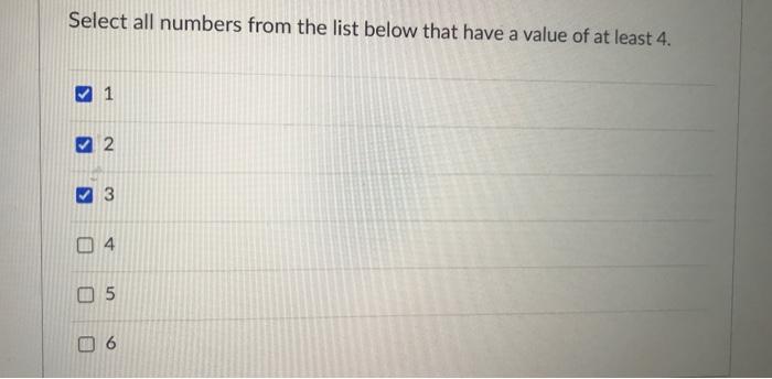 Solved Select all numbers from the list below that have a | Chegg.com