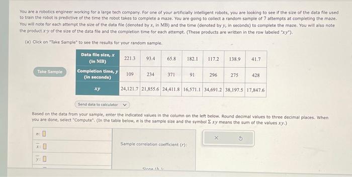 Solved You are a robotics engineer working for a large tech | Chegg.com