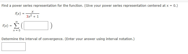 Solved Find a power series representation for the function. | Chegg.com