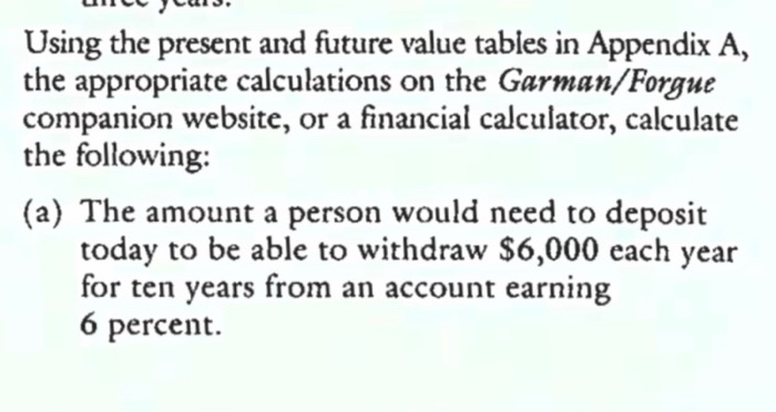 Solved cecus. Using the present and future value tables in | Chegg.com