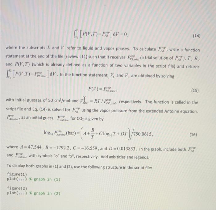 Solved 3. Peng-Robinson (PR) equation of state is given by | Chegg.com