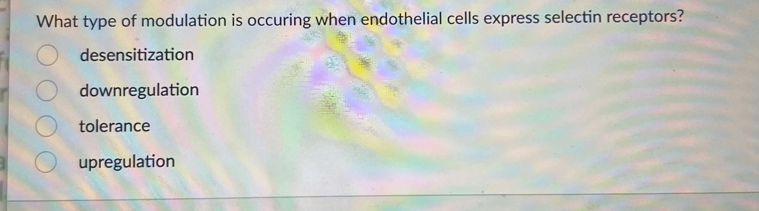 Solved What type of modulation is occuring when endothelial | Chegg.com