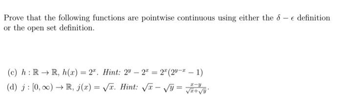 Solved Prove that the following functions are pointwise | Chegg.com