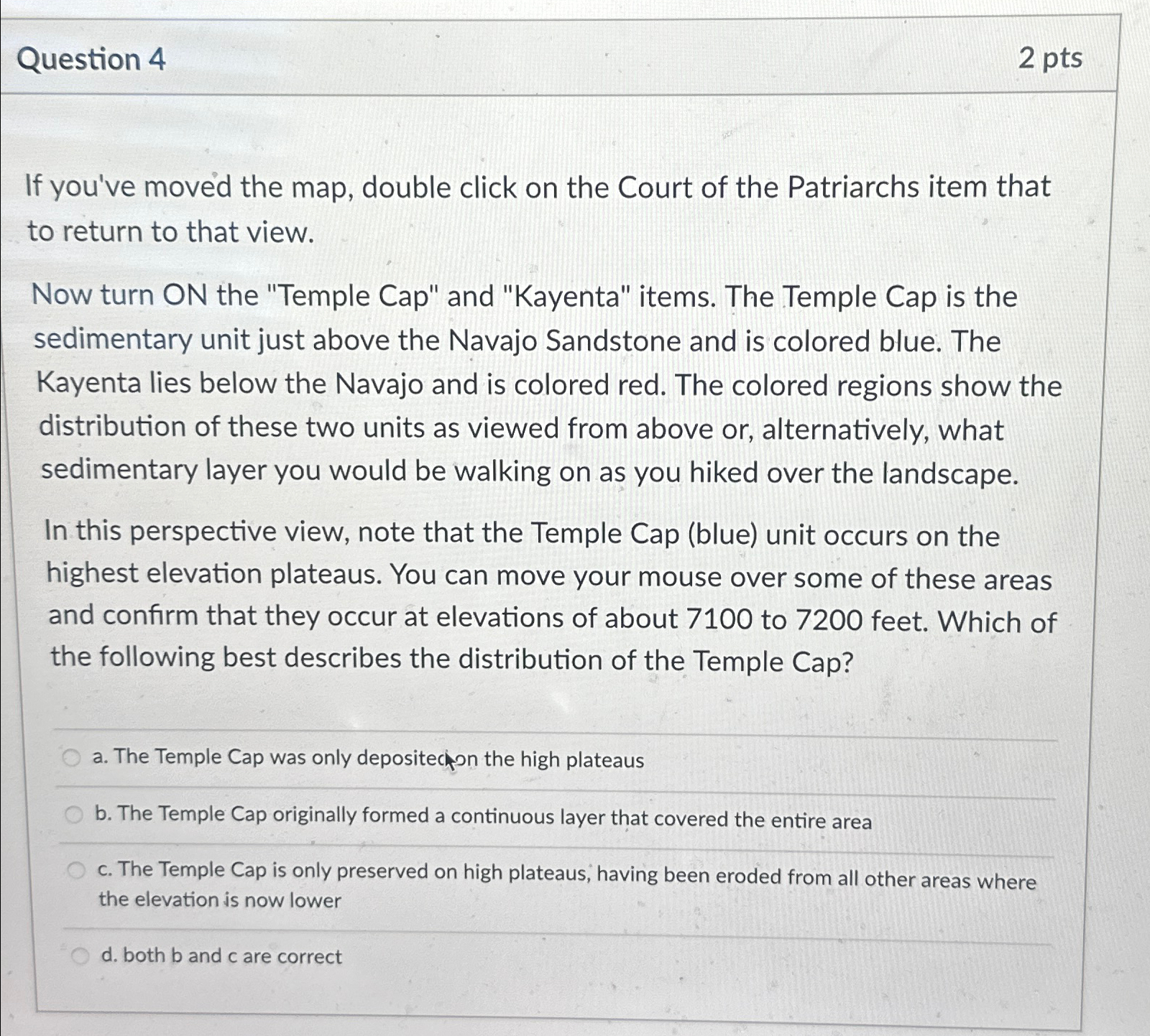 Solved Question 42ptsIf you've moved the map, double click | Chegg.com