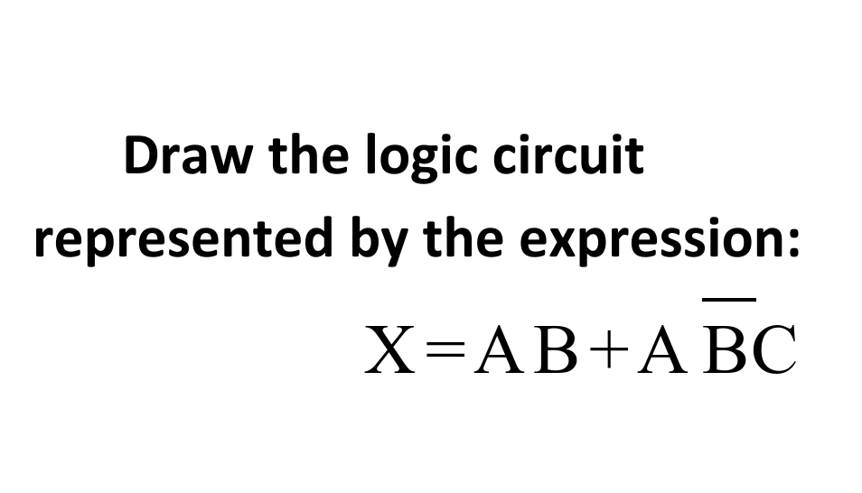 Solved Draw the logic circuit represented by the expression: | Chegg.com
