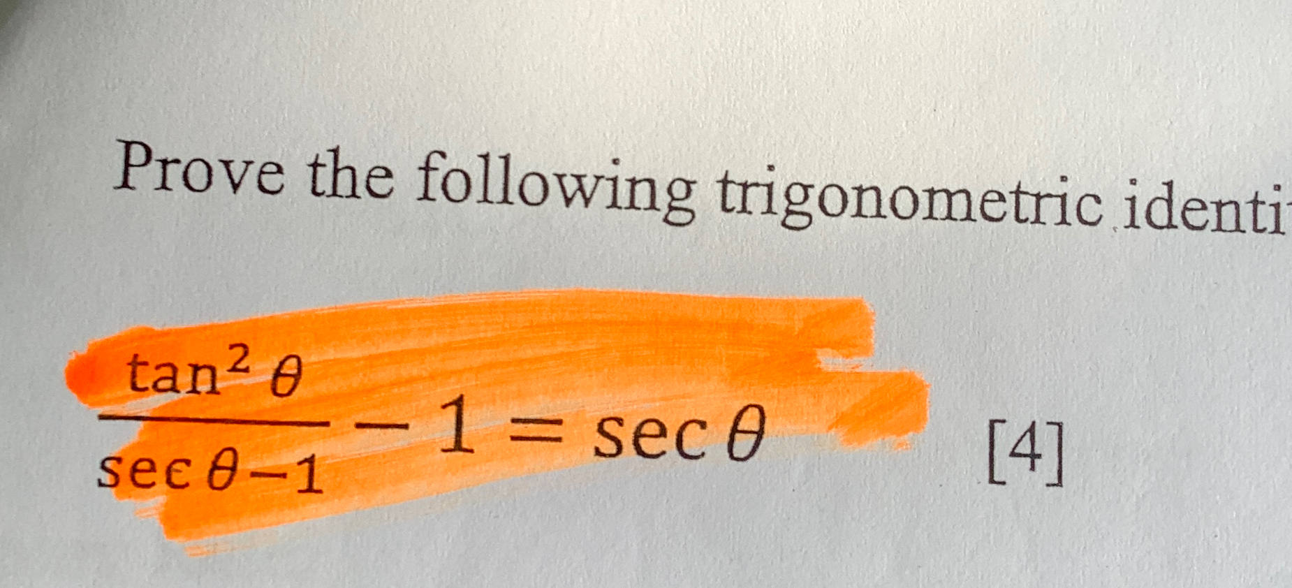 Solved Prove the following trigonometric | Chegg.com