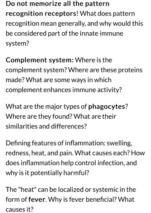 Solved Do not memorize all the pattern recognition | Chegg.com