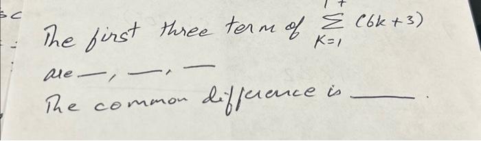 Solved The first three ter \\( m \\) of \\( | Chegg.com