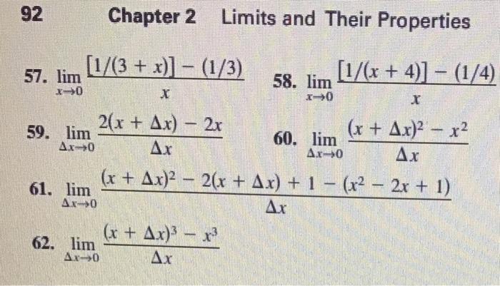 Solved Finding a Limit In Exercises 41-46, write a simpler | Chegg.com