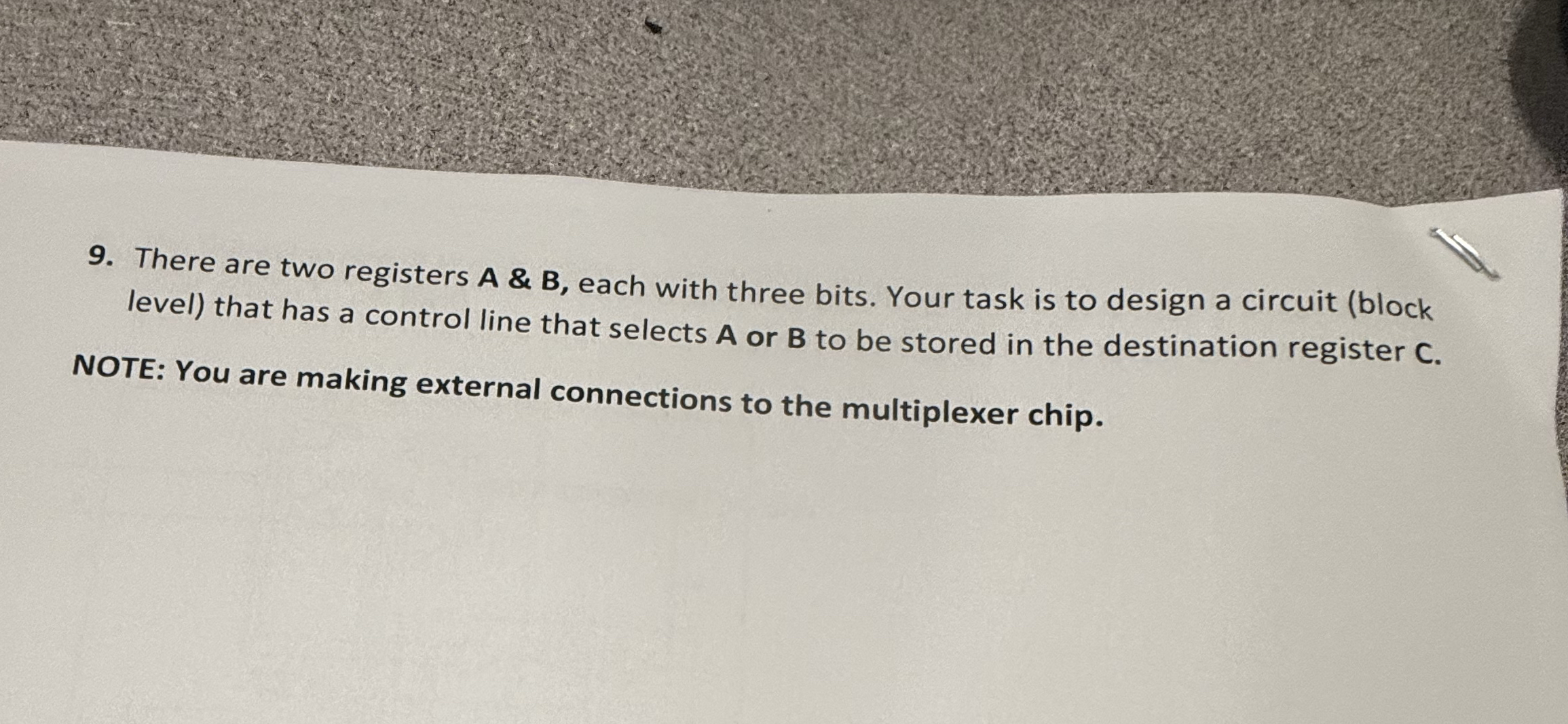 Solved by an EXPERT There are two registers A & B, ﻿each with three bits. | Chegg.com