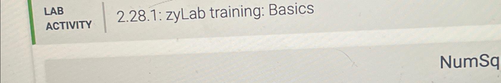 Solved LAB 2.28.1: zyLab training: Basics | Chegg.com