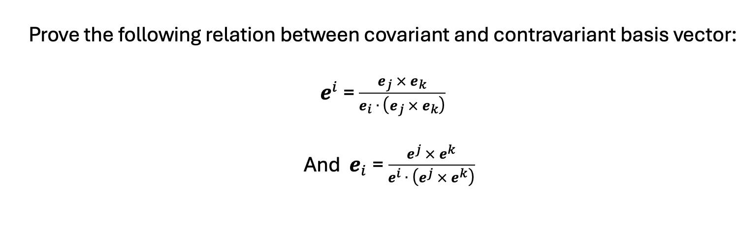 Solved Prove the following relation between covariant and | Chegg.com