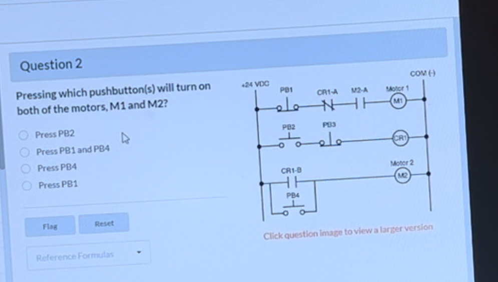 Solved Question 2Pressing which pushbutton(s) ﻿will turn | Chegg.com