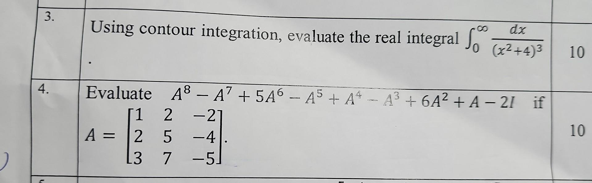 Solved 3. Using contour integration, evaluate the real | Chegg.com