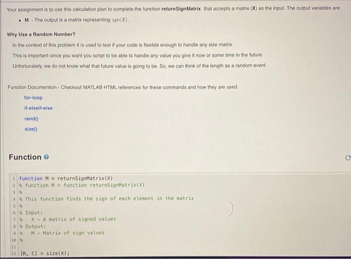 Solved In this problem we wish to generate a matrix of ones, | Chegg.com