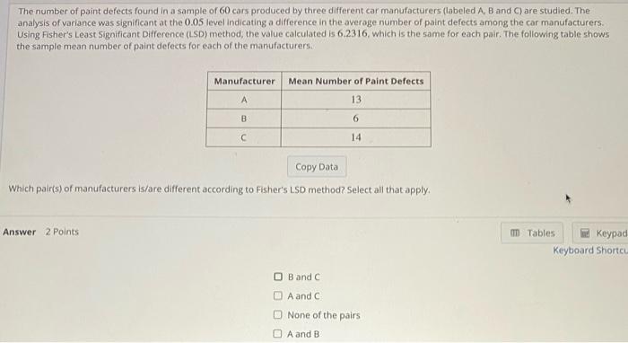 Solved The number of paint defects found in a sample of 60 | Chegg.com