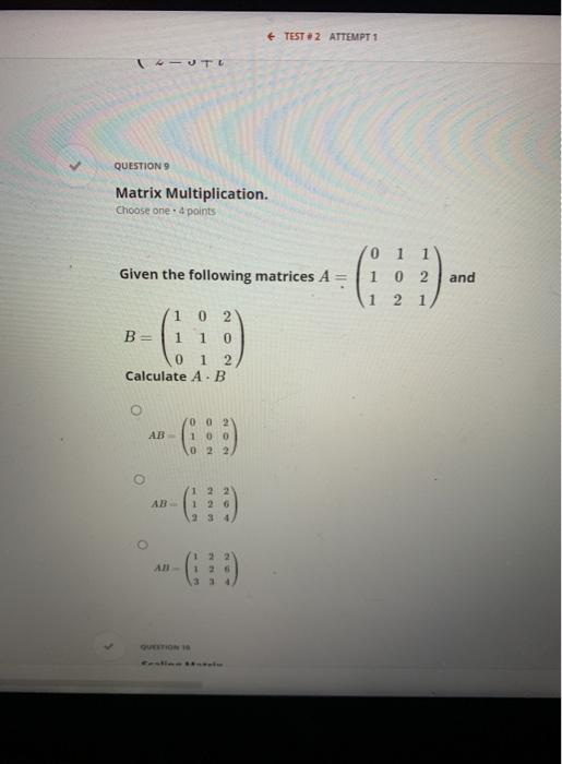 Solved QUESTION 6 Determinant of a Triangular Matrix Choose | Chegg.com