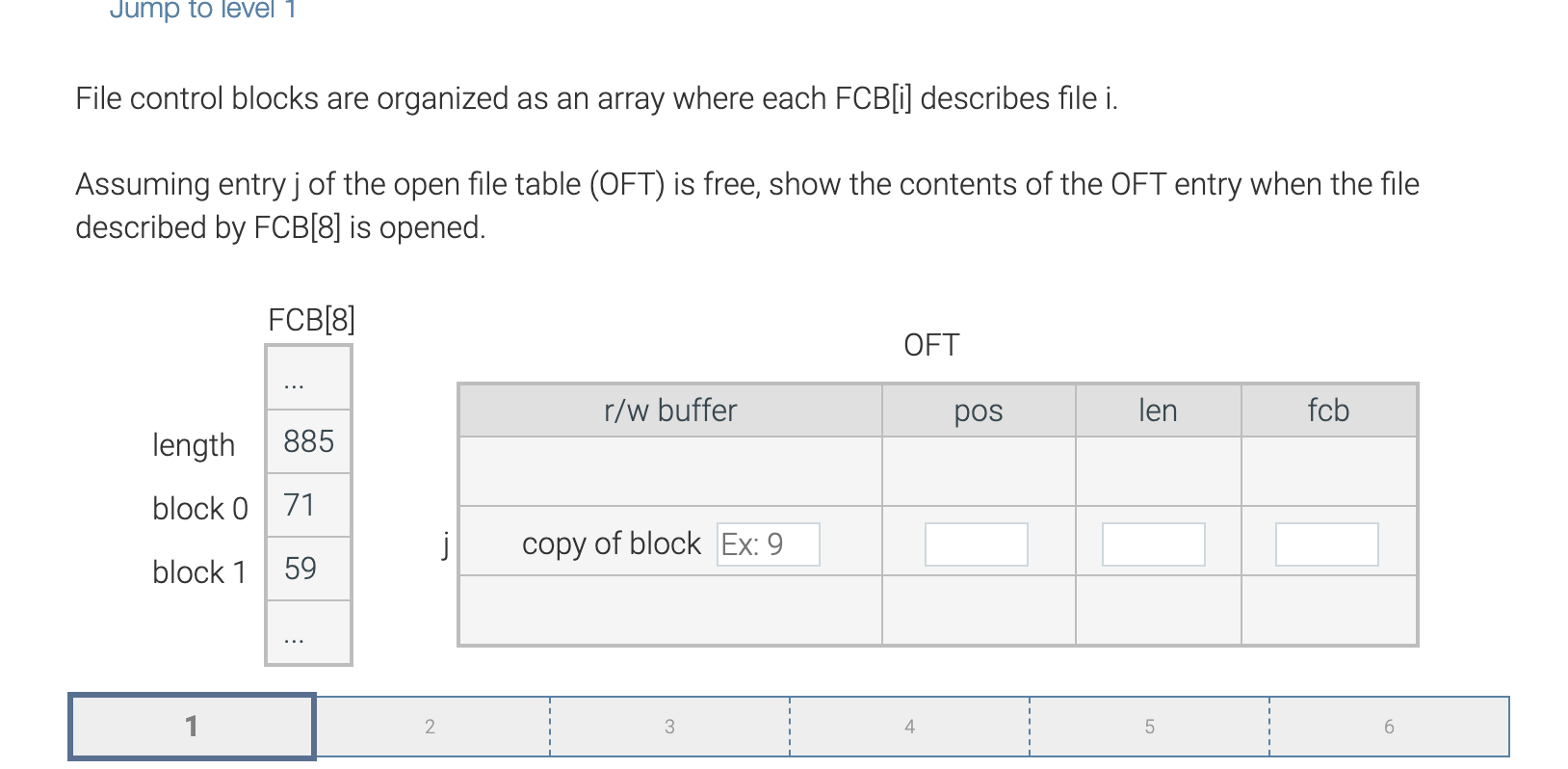Solved File control blocks are organized as an array where | Chegg.com