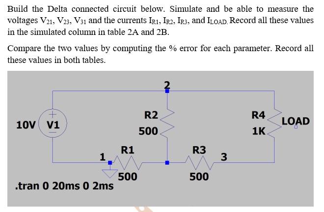 Solved Delta - Wye Transformation Delta Connected Resistors. | Chegg.com