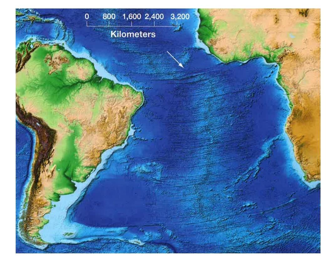 Solved South Atlantic spreading rate The South Atlantic | Chegg.com