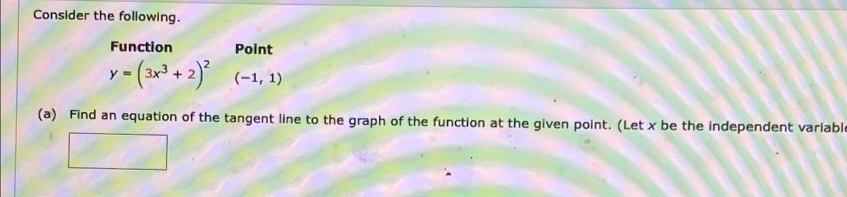 Solved Consider the | Chegg.com