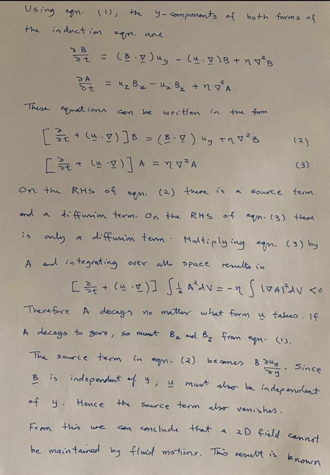 Solved Cowling's theorem consider magnetic field that varies | Chegg.com