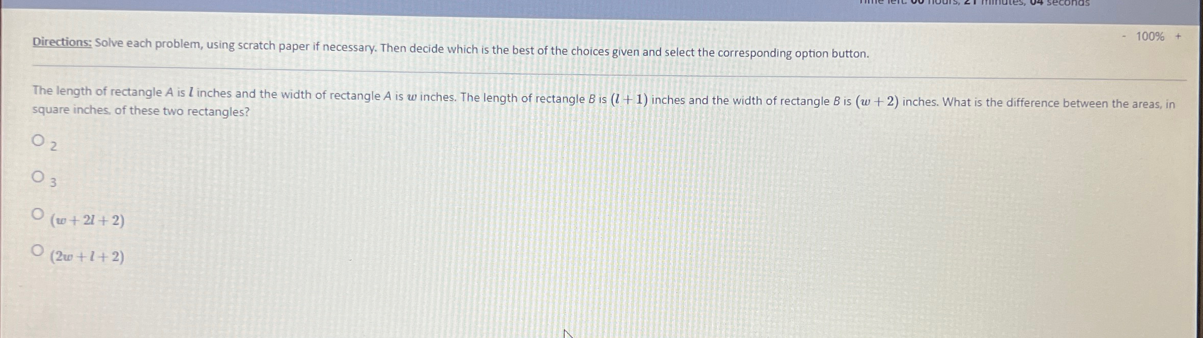 Solved Directions: Solve each problem, using scratch paper | Chegg.com