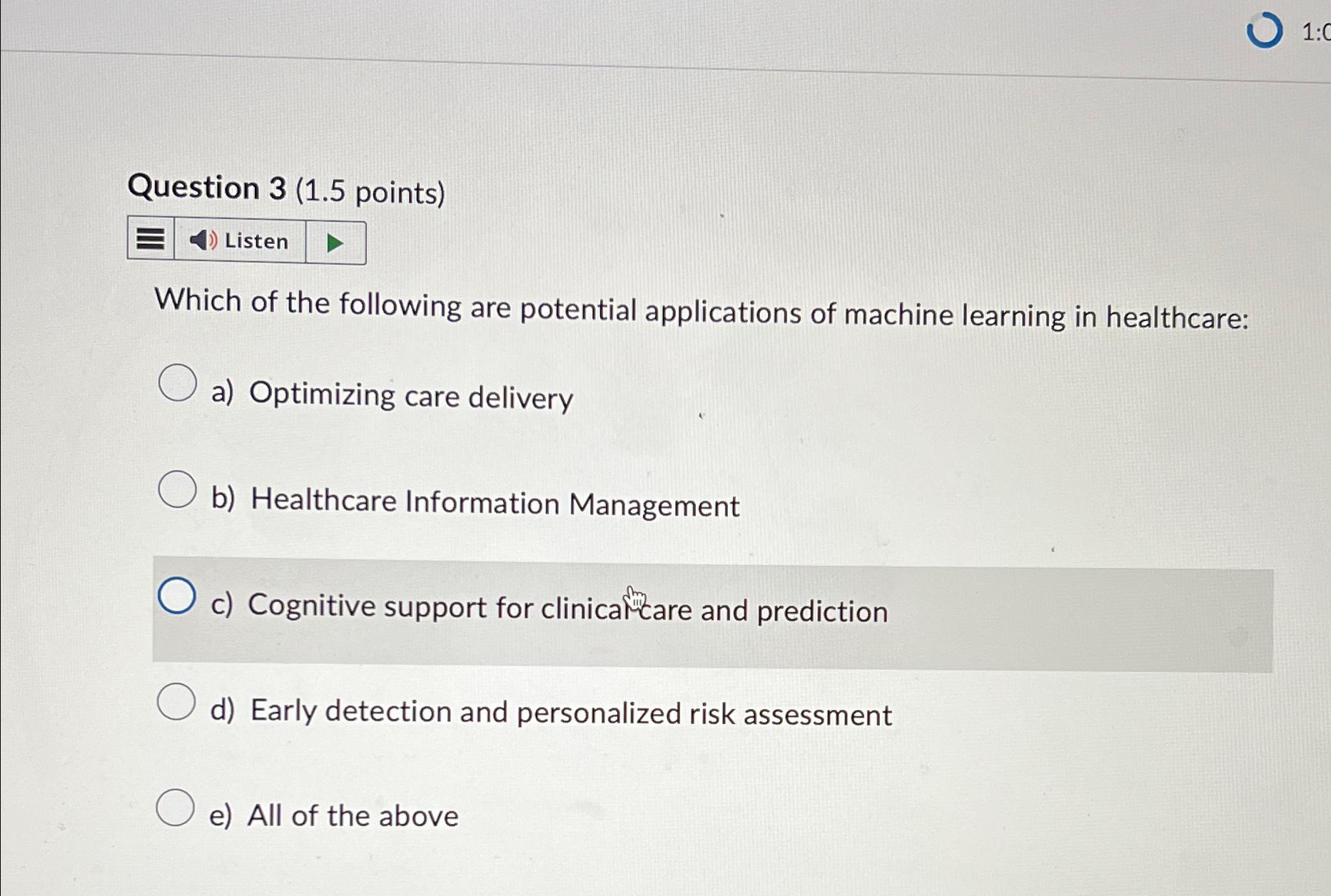 Solved Question 3 (1.5 ﻿points)ListenWhich of the following | Chegg.com