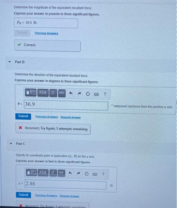 Solved Replace the force and couple moment system by an | Chegg.com