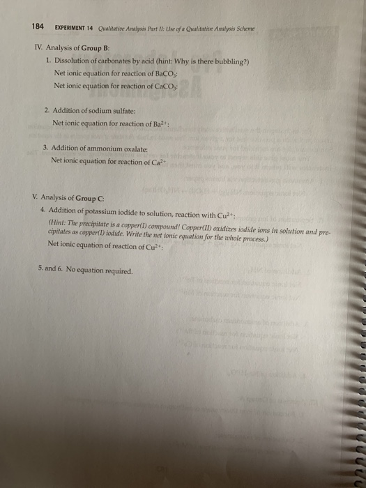 Pre-Laboratory Assignment For each step in the | Chegg.com