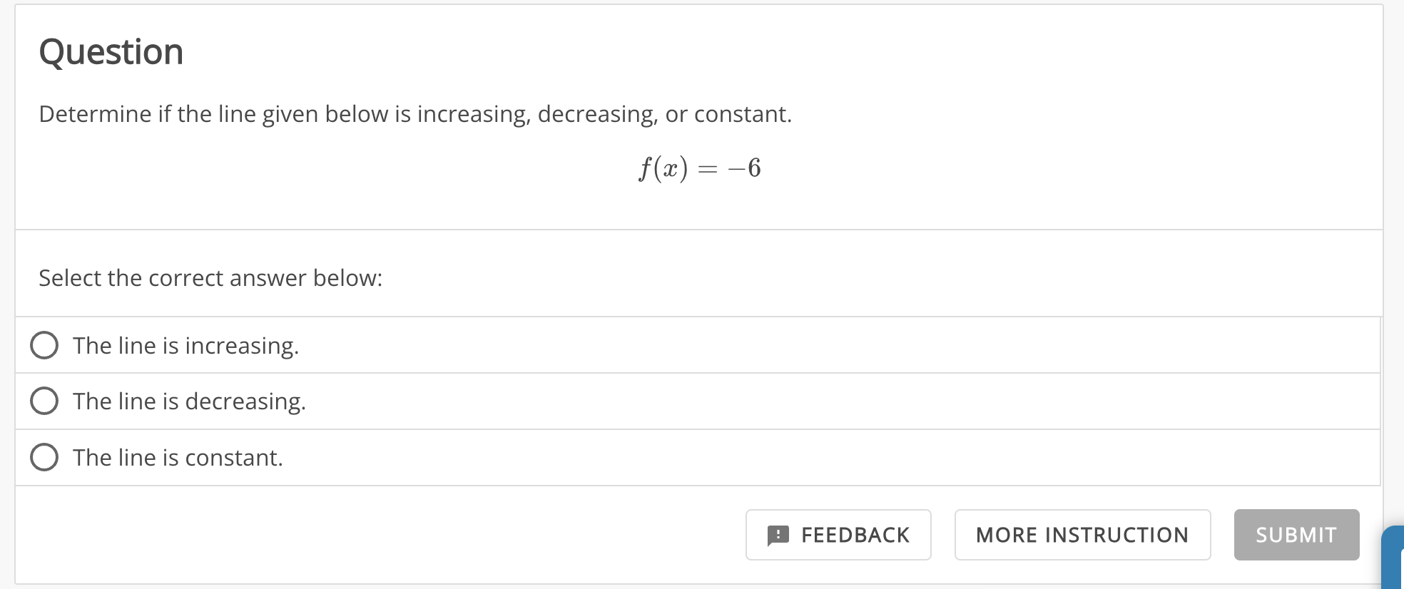 Solved QuestionDetermine if the line given below is | Chegg.com