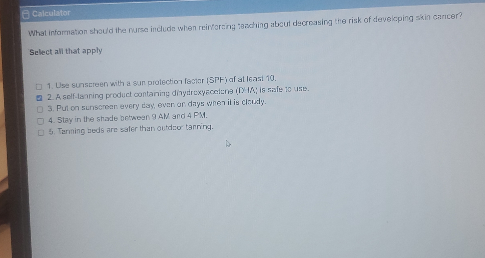 CalculatorWhat information should the nurse include | Chegg.com