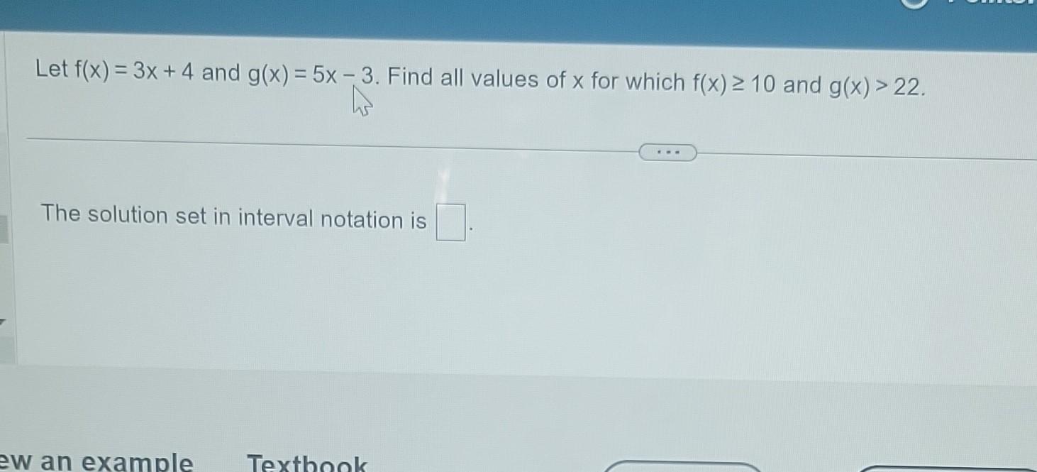 Solved Let F X 3x 4 And G X 5x−3 Find All Values Of X For