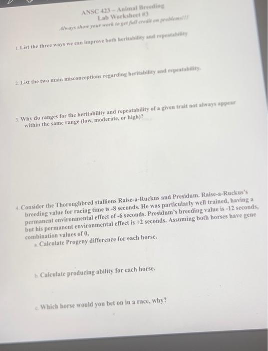 Solved 1. List the three ways we can impreve beth | Chegg.com Solved 1. List the three ways we can impreve beth | Chegg.com
