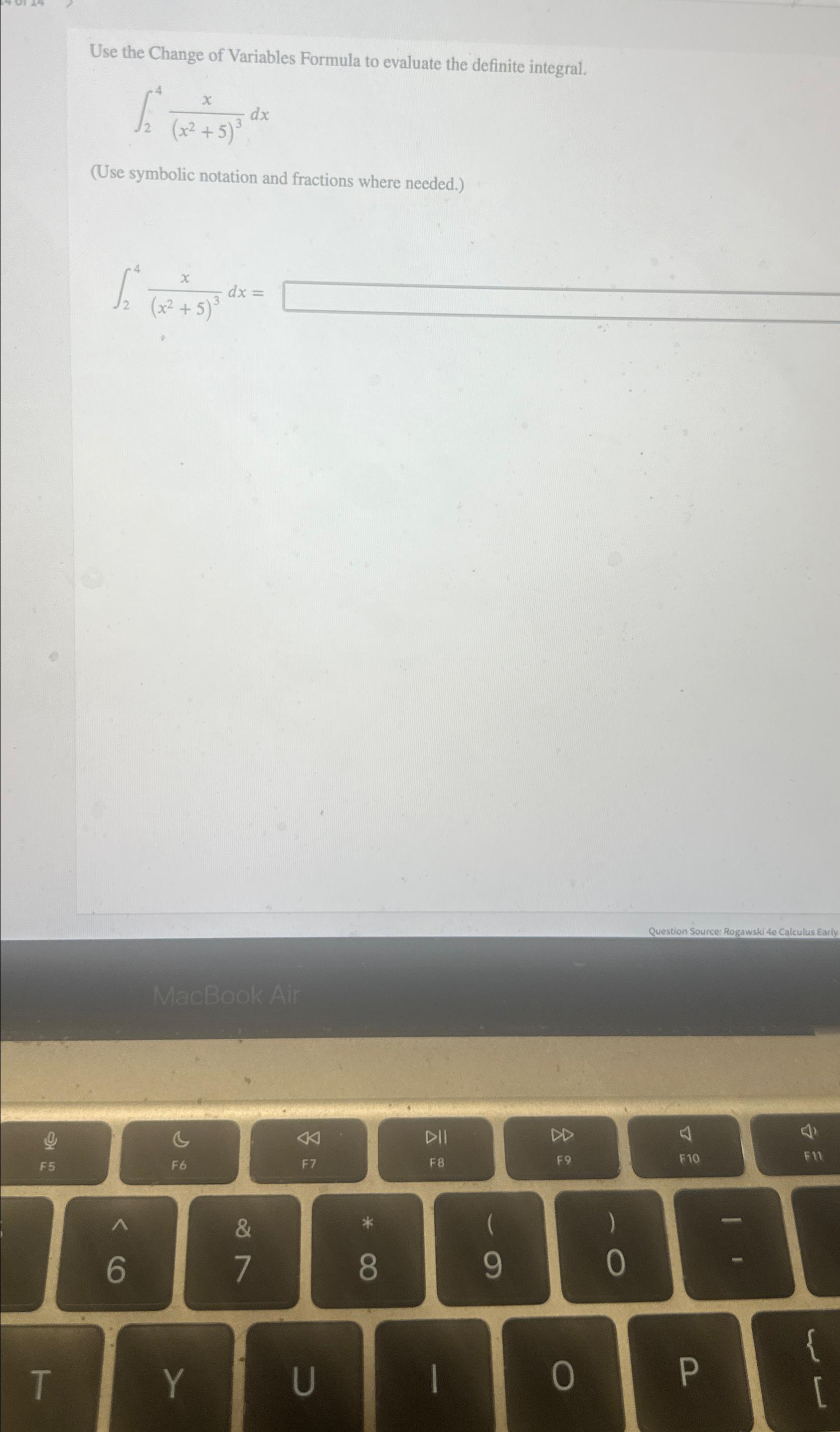 Solved Use the Change of Variables Formula to evaluate the | Chegg.com