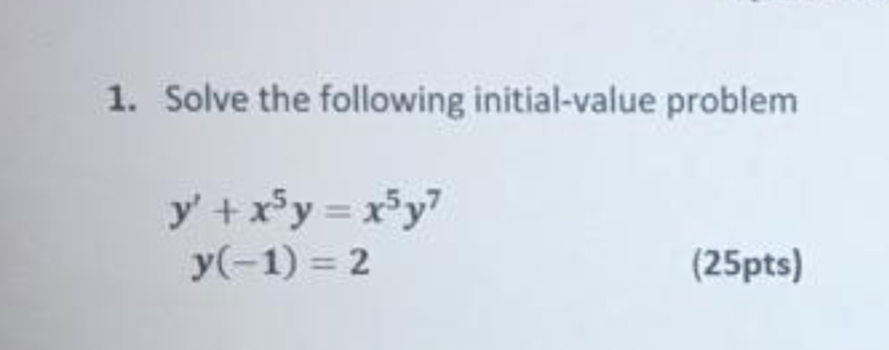 Solved Solve the following initial-value | Chegg.com